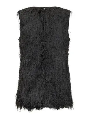 Loulou De Saison Textured Sleeveless Top - Black