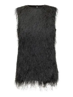 Loulou De Saison Textured Sleeveless Top - Black