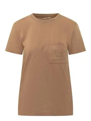 Max Mara MAX MARA Cotton T-shirt Cammello