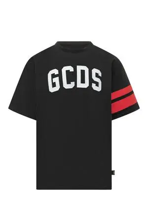 Gcds Artistic Logo T-shirt - Black/red