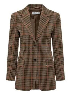 Max Mara Checked Blazer Jacket - Galles