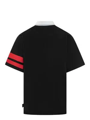 Gcds Front Logo Polo Shirt - Black/red