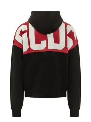 Gcds Band Logo Back Hoodie - Black/red