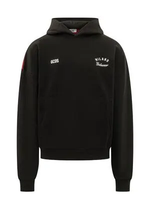 Gcds Band Logo Back Hoodie - Black/red