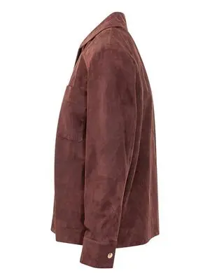 MAX MARA`S Max Mara Smmabisso Leather Jacket - Dark Ruby