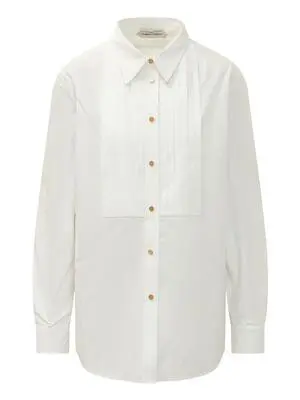 Alberta Ferretti Cotton Button-front Blouse - White