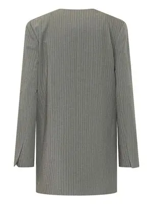 Alberta Ferretti Tailored Blazer Jacket - Multi Grey