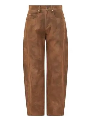 MARANT ETOILE Belky-gc Tailored Trousers - Brown