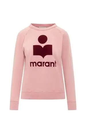 MARANT ETOILE Mini Sweatshirt T-shirt - Bubblegum/burgundy
