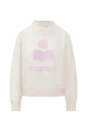 MARANT ETOILE Sweatshirt T-shirt - Ecru/pink