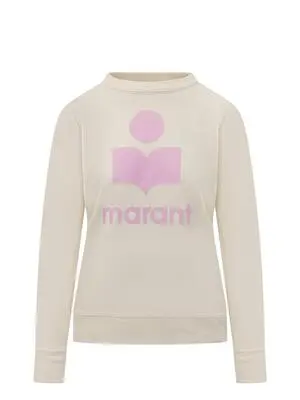 MARANT ETOILE Mini Sweatshirt T-shirt - Ecru/pink
