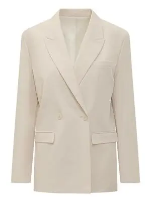 Isabel Marant Étoile Double-layered Silk-blend Blazer - Ecru