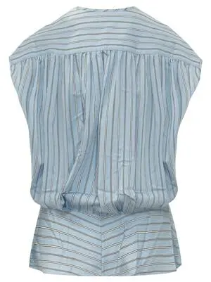 IRO PARIS Mini Draped Top - Blue
