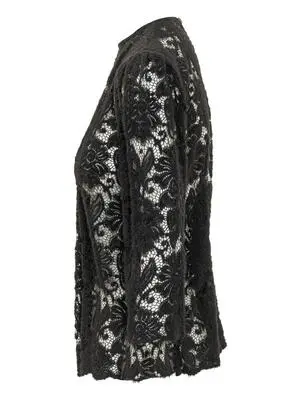 LE SULLY STUDIO LE SULLY STUDIO Lace-Trim Studio Shirt Nero