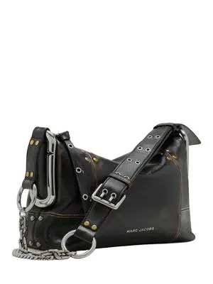 MARC JACOBS Scene Medium Shoulder Bag In Studded Distressed Leather