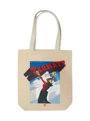 VIETTI MERCHANDISE Zermatt Graphic-print Shoulder Bag - Neutrals