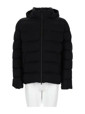 Herno Hooded Quilted Puffer Jacket - Black