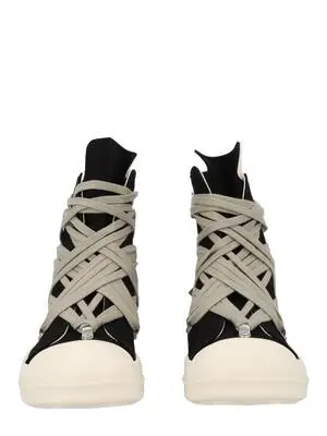 Rick Owens High Top Sneakers - Black