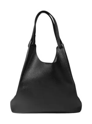 GIANNI CHIARINI Grained Leather Shoulder Bag - Black