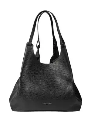 GIANNI CHIARINI Grained Leather Shoulder Bag - Black