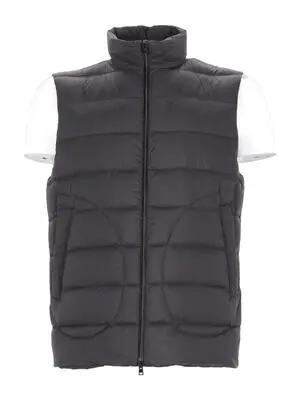Herno Zip Up Padded Gilet - Gray