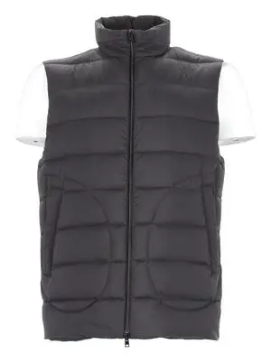 Herno Zip Up Padded Gilet - Gray