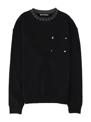 Palm Angels Printed Logo Sweatshirt - Black