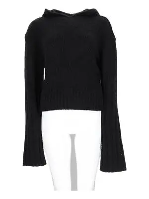 Rick Owens Cashmere And Silk Hoodie - Black