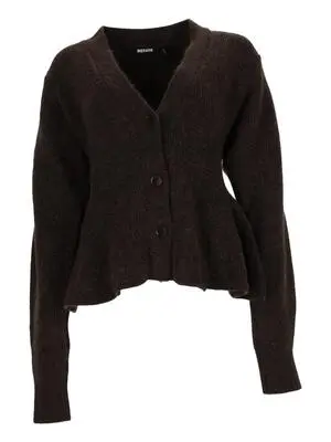 ROTATE BY BIRGER CHRISTENSEN Alpaca Blend Cardigan - Brown