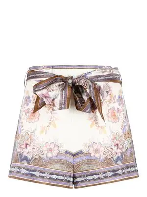 Zimmermann Linen Shorts - Cream