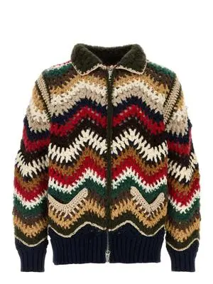 Sacai Crochet Cardigan - Multicolor