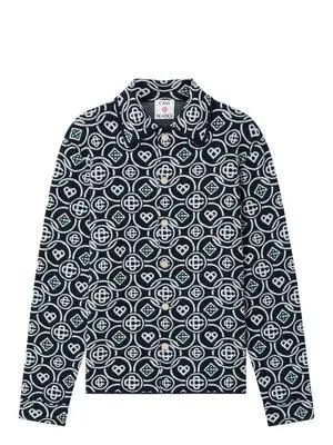 Casablanca Dark Icon Monogram Long Sleeve Shirt - Green