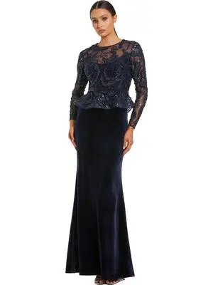 Mac Duggal Embellished Gown - Midnight