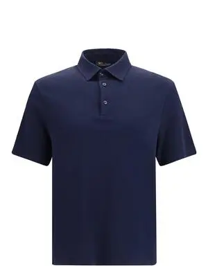 Loro Piana Tremezzo Cotton Polo - Blue