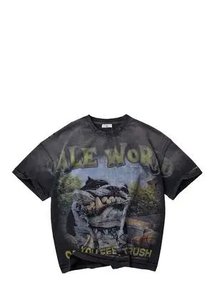 VALE FOREVER Wrecked Tee Shirt - Black