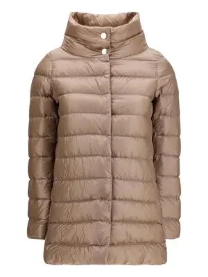 Herno Midi Down Jacket - Cream