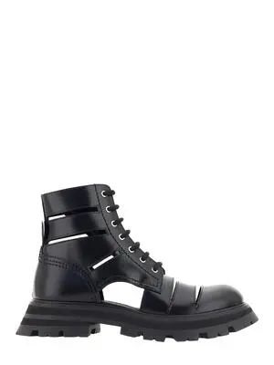 Alexander McQueen Wander Combat Boots - Black