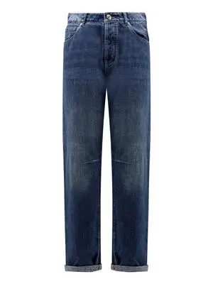 Brunello Cucinelli Leisure Fit Cotton Jeans - Multicolor