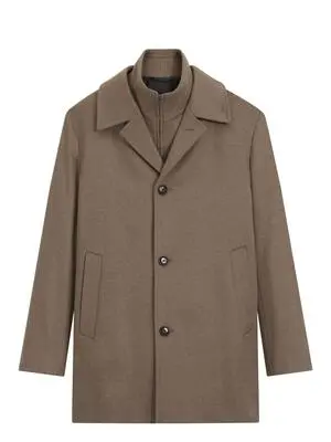 BOSS Italian Fabric Relaxed-fit Formal Coat - Light Brown