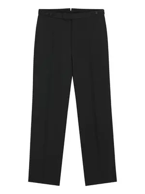 BOSS Regular-fit Tuxedo Pants In A Wool Blend - Black