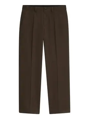 BOSS Regular-fit Pants In Italian Cotton-cashmere - Light Green