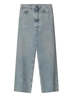 MAISON MARGIELA Cotton Wide-leg Jeans - Blue