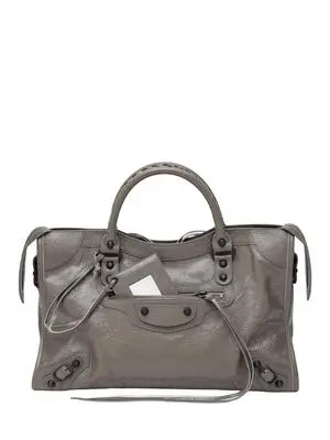 Balenciaga Balenciaga Le City Medium Handbag In Dark Walnut Leather Women Brown