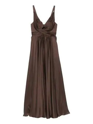Zimmermann Silk Draped Dress - Multicolor