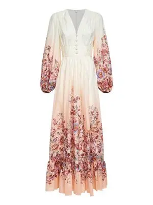 Zimmermann ZIMMERMANN Floral-Print Cotton Awaken Maxi Dress Multicolor
