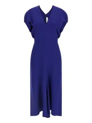 Victoria Beckham Edith Midi Dress - Blue