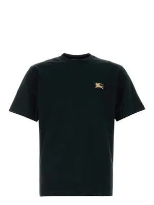 Burberry Burberry Men Black Cotton T-Shirt Black