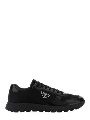 Prada Nylon And Leather Prax 2.0 Sneakers - Black
