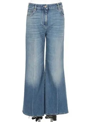 Valentino Garavani VALENTINO Wide Leg Denim Jeans Blue
