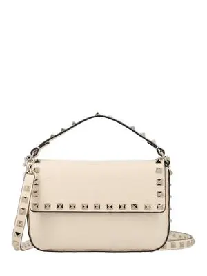 Valentino Garavani Rockstud Vitello Granato Pouch - Cream